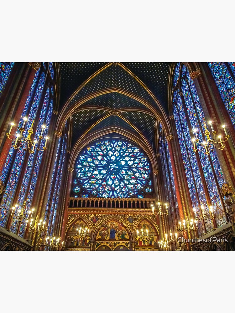 "Magical Stained Glass Rose Window " Sticker for Sale by ...