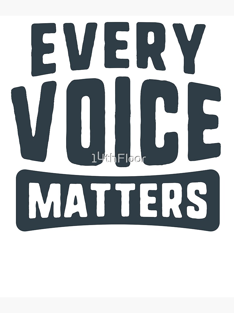 "Every Voice Matters SLP T-Shirt Speech Language Therapy" Poster for ...