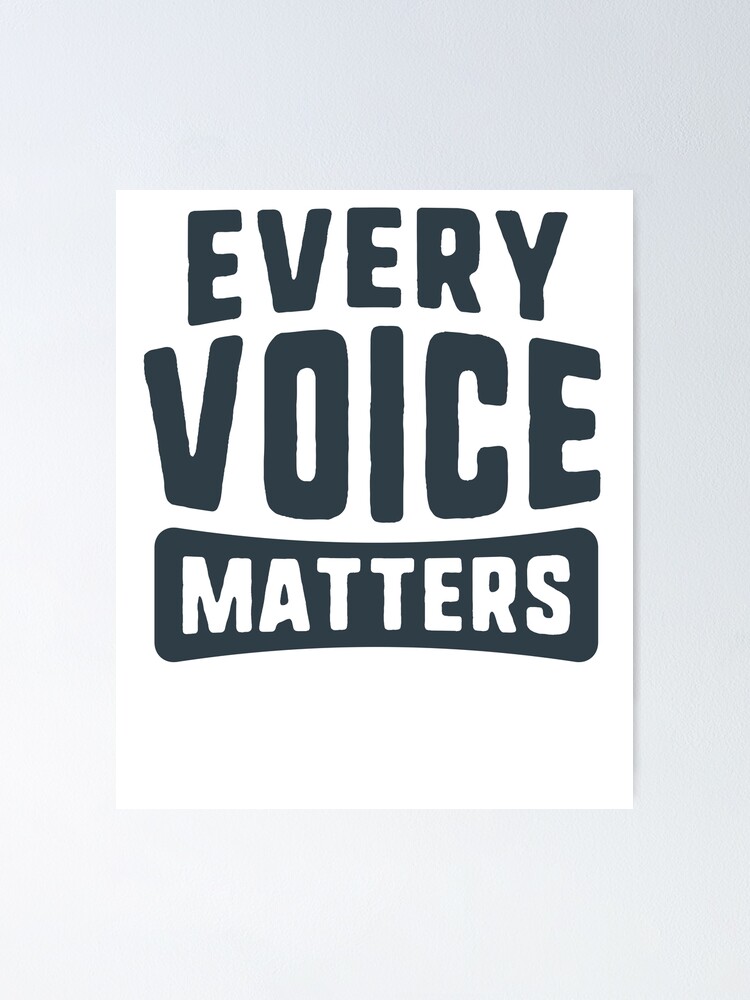 "Every Voice Matters SLP T-Shirt Speech Language Therapy" Poster for ...