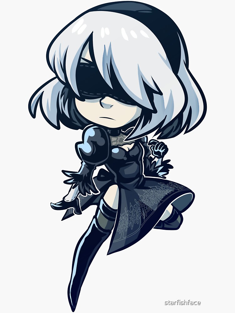 "Nier - 2B" Sticker for Sale by starfishface | Redbubble