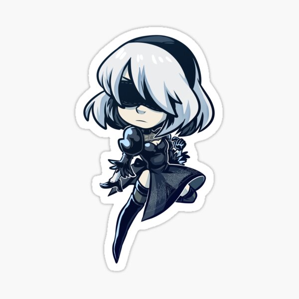 "Nier - 2B" Sticker for Sale by starfishface | Redbubble
