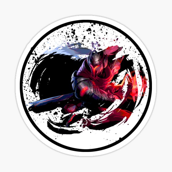 Pegatina «Yasuo - La muerte es como el viento - Neon Red Edition» de ...