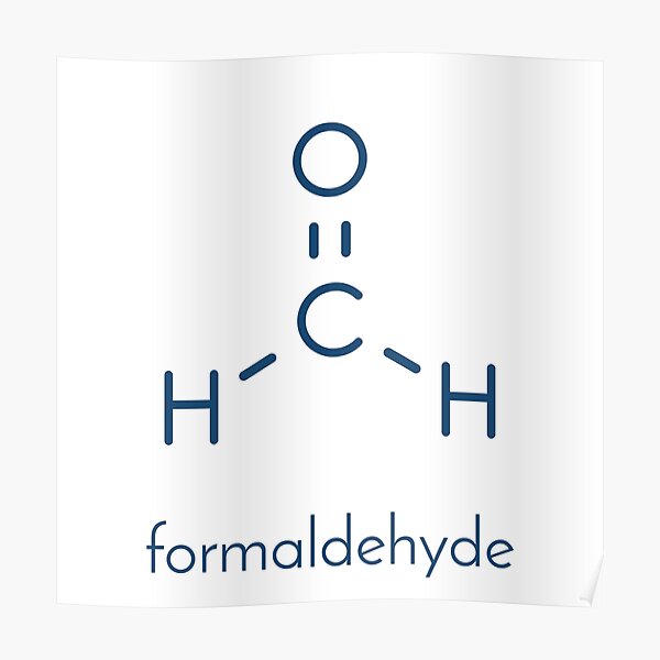 "Formaldehyde (methanal) molecule" Poster for Sale by molekuul | Redbubble