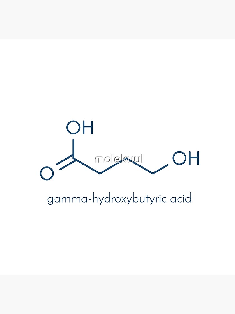 "Gamma-hydroxybutyric acid (GHB, oxybate, liquid ecstasy) molecule ...