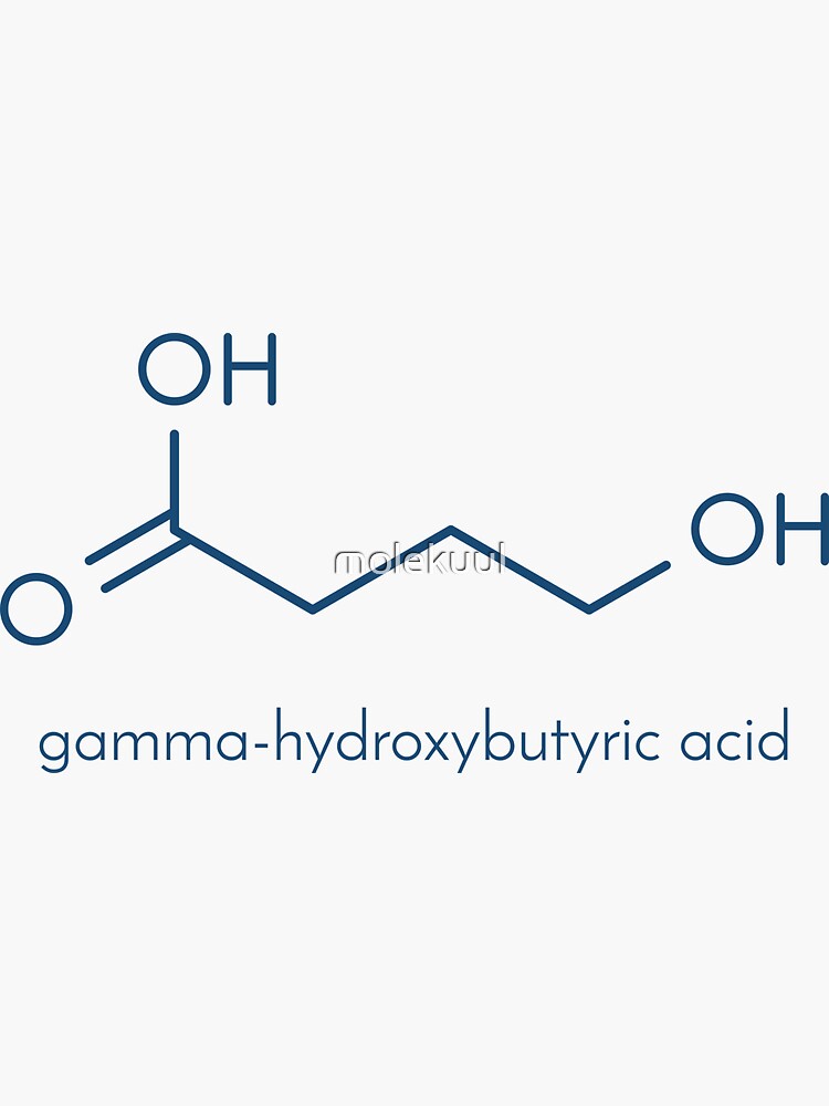 "Gamma-hydroxybutyric acid (GHB, oxybate, liquid ecstasy) molecule ...