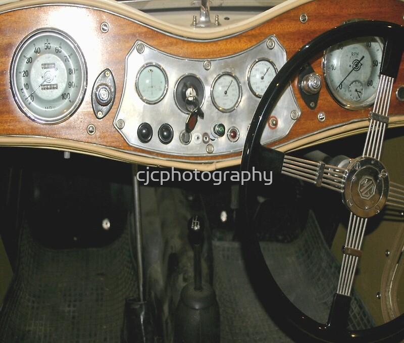 "1948 MG "TC" Sports Dashboard " by cjcphotography | Redbubble