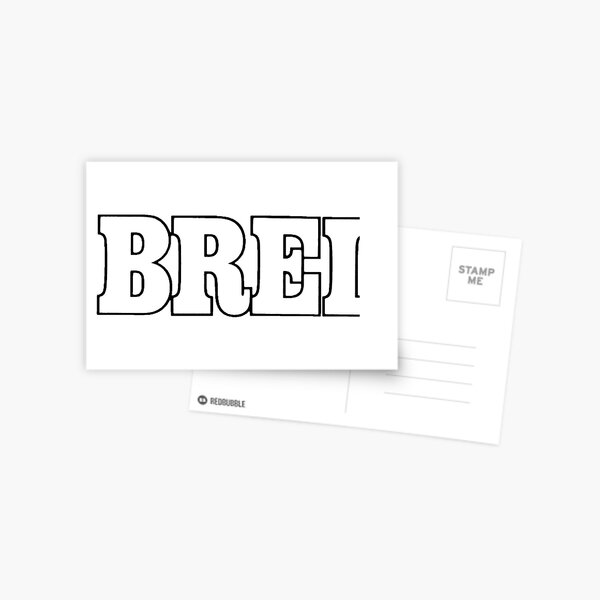 "(Jacques) BREL - logo." Postcard by shasark | Redbubble