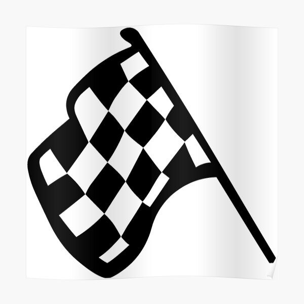 "Grand Prix Flag" Poster by sweetsixty | Redbubble