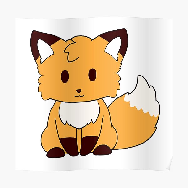 "Chibi Fox" Poster for Sale by BiscuitSnack | Redbubble