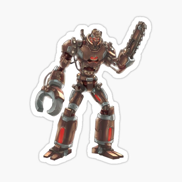 "Steampunk Mech" Sticker for Sale by DigiSprite | Redbubble