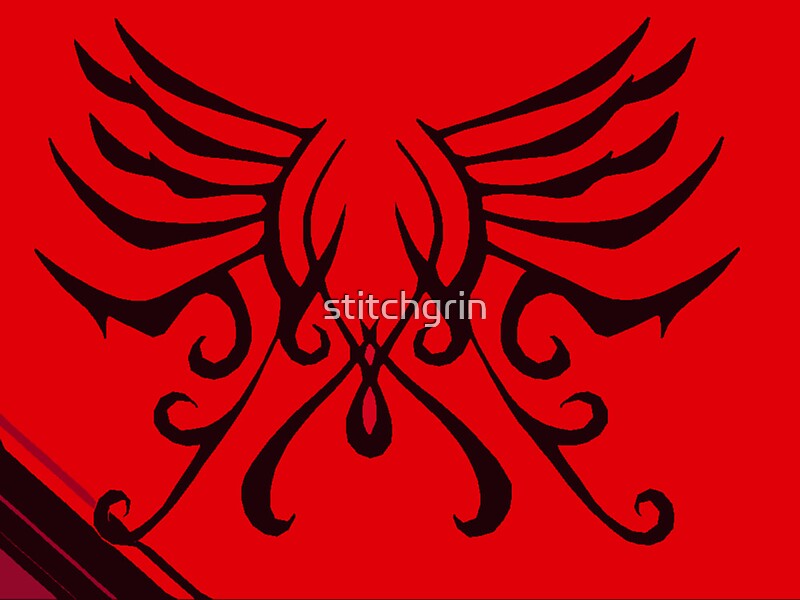 "The Fallen Angel Symbol" by stitchgrin | Redbubble