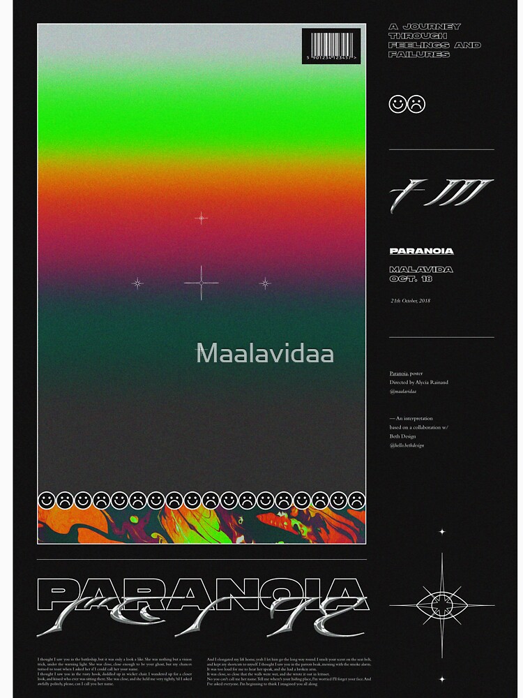 "SHADES ⏤ PARANOIA" T-shirt for Sale by Maalavidaa | Redbubble ...