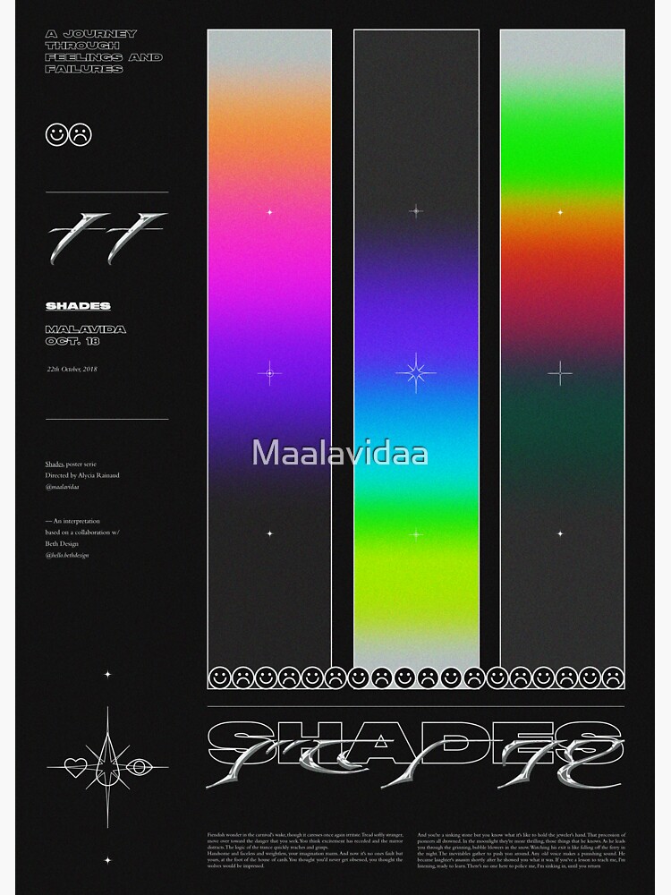 "SHADES" Sticker for Sale by Maalavidaa | Redbubble