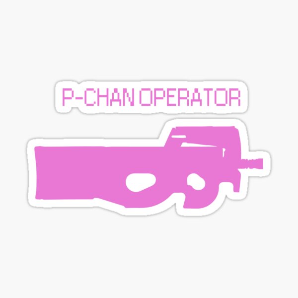 "P-chan operator" Sticker for Sale by Yellowscar | Redbubble
