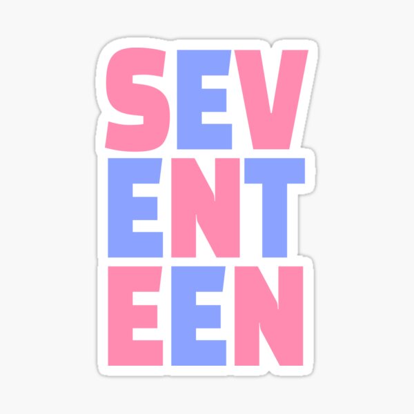 "SEVENTEEN KPOP" Sticker for Sale by shannonpaints | Redbubble