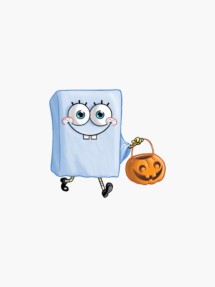 "Sponge Bob Halloween" Sticker for Sale by s4dblueyes | Redbubble