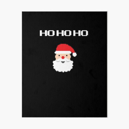 "8-Bit Santa V2" Art Board Print for Sale by TeeTimeGuys | Redbubble