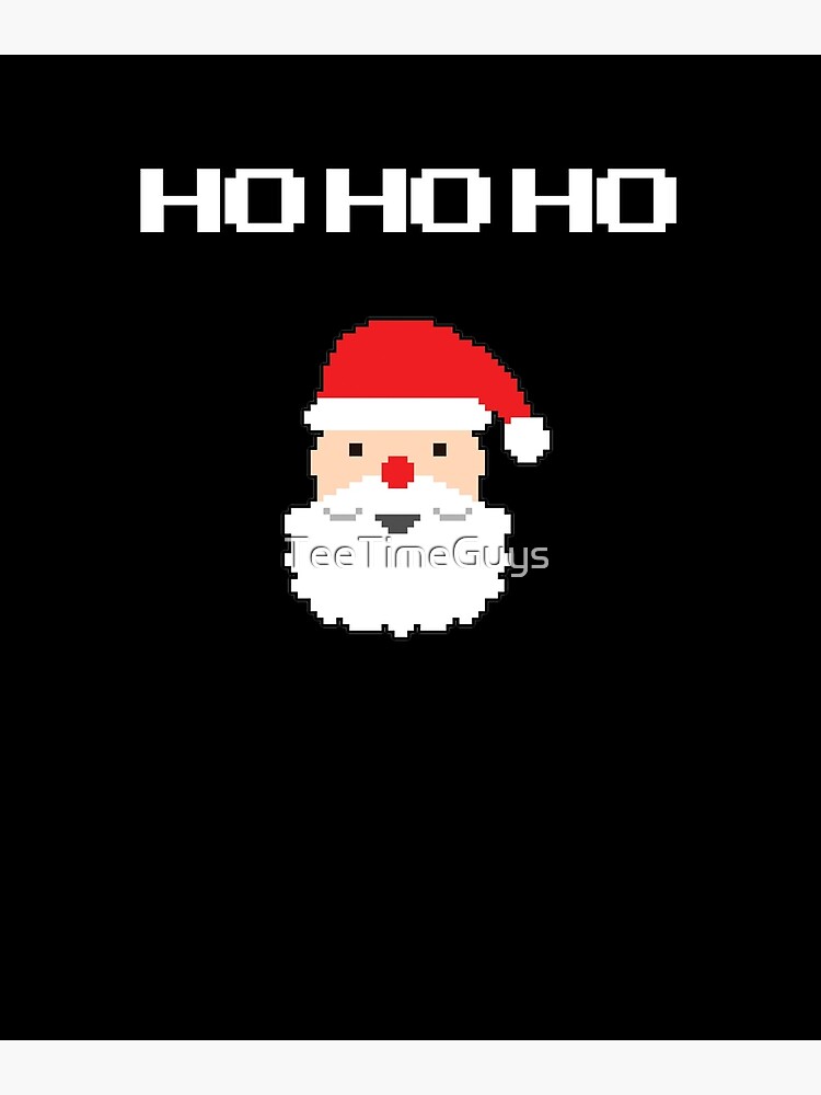 "8-Bit Santa V2" Poster by TeeTimeGuys | Redbubble
