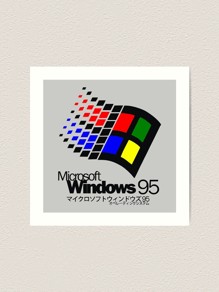 "Windows 95 Logo" Art Print for Sale by gatutsho | Redbubble