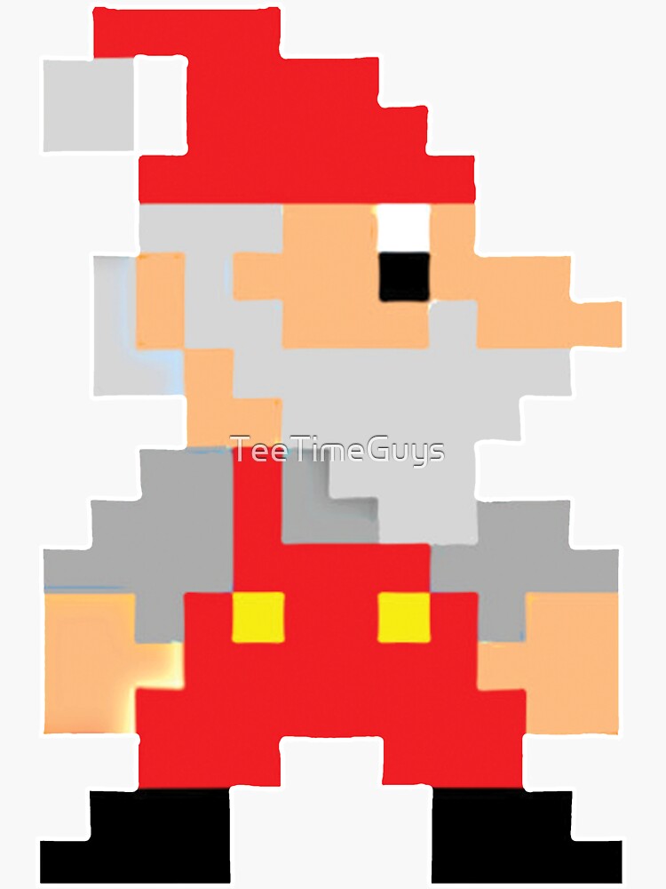 "8-Bit Santa V4" Sticker for Sale by TeeTimeGuys | Redbubble