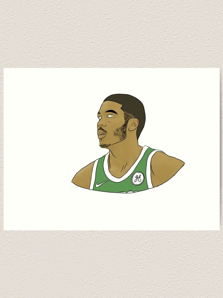 "Jayson Tatum Cartoon Drawing " Art Print by j23tz | Redbubble