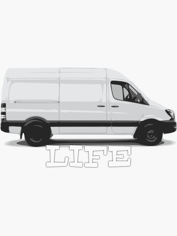 "Van Life Sprinter" Sticker for Sale by mrrobotto | Redbubble