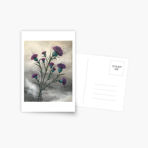 "Scottish traditional purple thistle " Postcard for Sale by ...