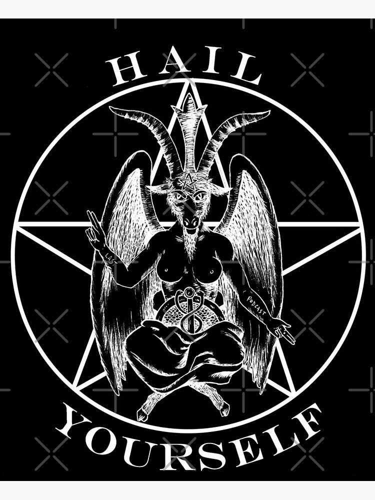 "Baphomet - Hail Yourself!" Art Print by synthsoulart | Redbubble