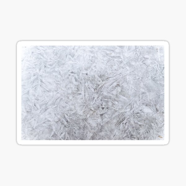 "Frozen frost surface photo" Sticker for Sale by Dator | Redbubble