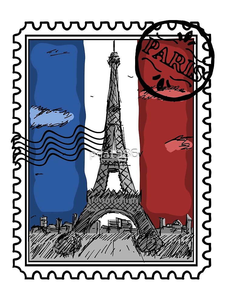 "Paris Stamp" by pda1986 | Redbubble