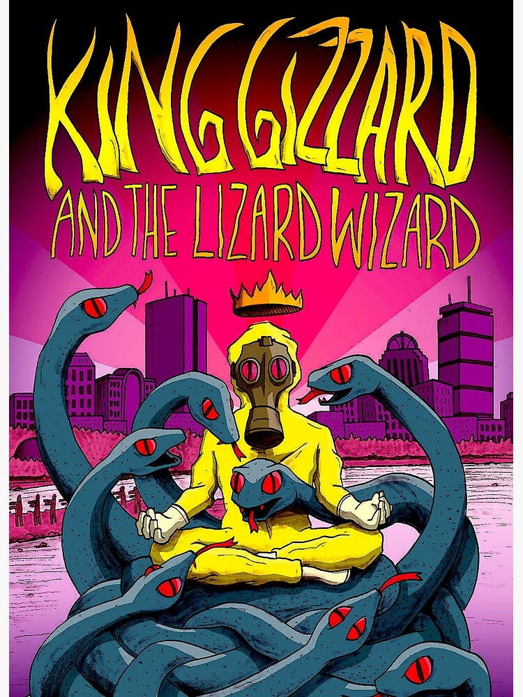 "KING GIZZARD : Abstract Lizard Wizard Advertising Print" Poster for ...
