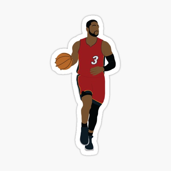 "Dwyane Wade" Sticker by PatOrmsby17 | Redbubble