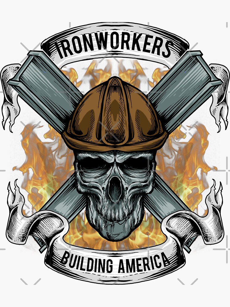 "Ironworkers - Building America" Sticker for Sale by nickbiancardi ...