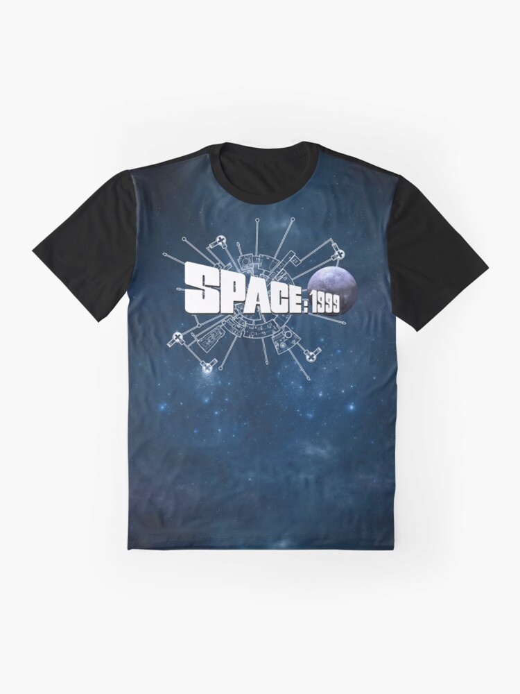 "SPACE: 1999 LOGO + MOON + NEBULA BKGND2" Graphic T-Shirt for Sale by ...