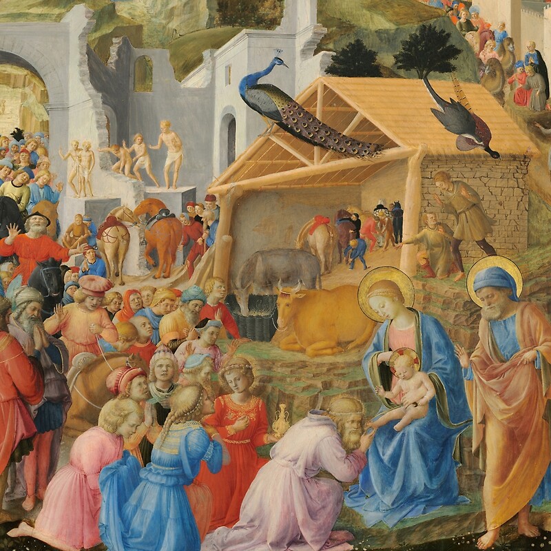 "Adoration of the Magi by Fra Angelico and Fra Filippo Lippi" by ...