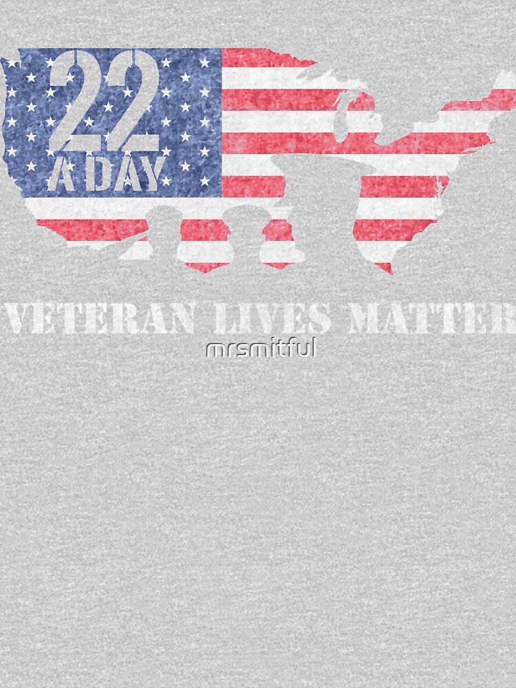 "22 Veterans A Day Shirt Military Veteran PTSD Awareness T-Shirt Gift ...