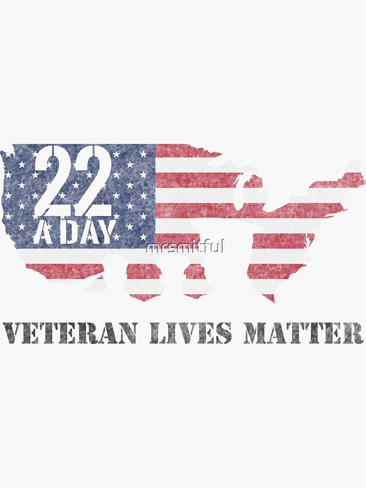 "22 Veterans A Day Shirt Military Veteran PTSD Awareness T-Shirt Gift ...
