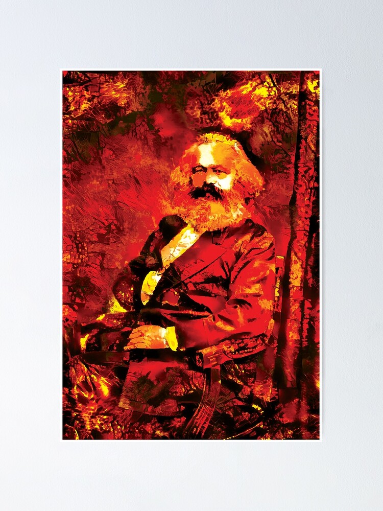 "My Boi Marx - Surreal and Trippy" Poster by entroparian | Redbubble