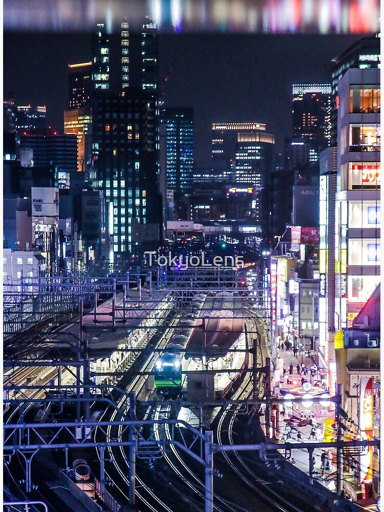 "Tokyo Trains at Night" Photographic Print for Sale by TokyoLens ...