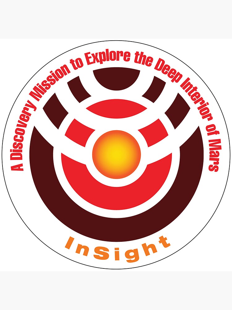 "NASA Insight Mission Insignia Sticker" Sticker by alandf98 | Redbubble