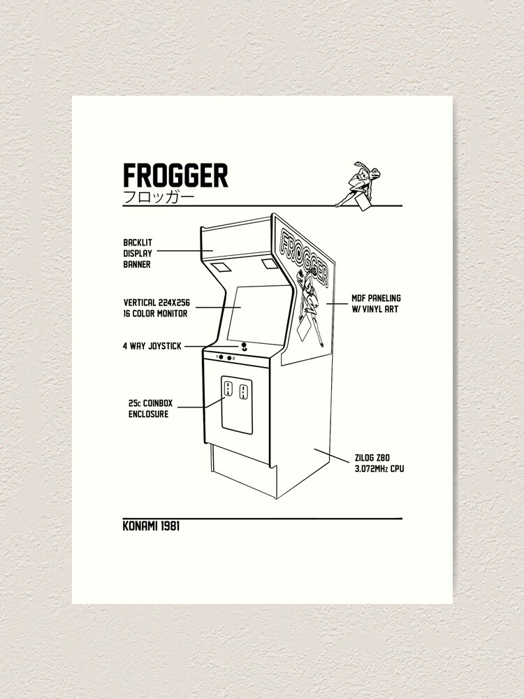 "frogger arcade 8 bit graphic, retro frogger, ms pacman, 80s arcade ...