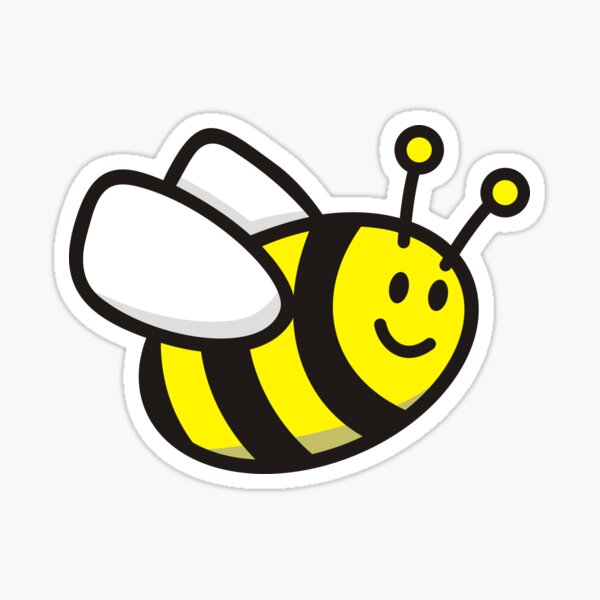 "Bee Cartoon" Sticker by sifis | Redbubble