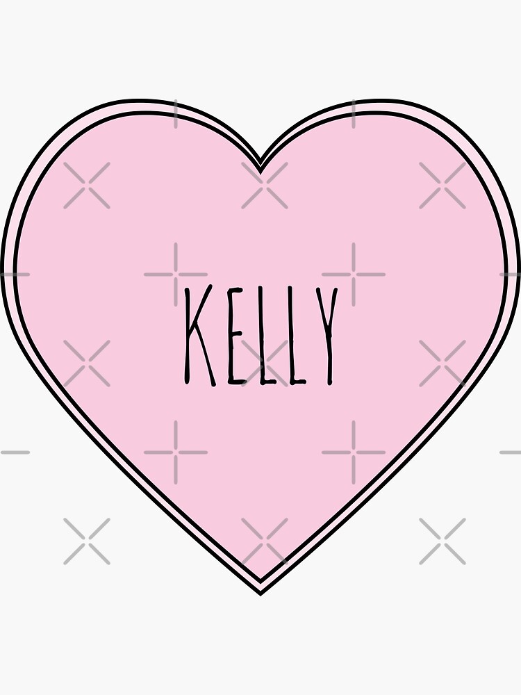 "Kelly Heart" Sticker for Sale by teesaurus | Redbubble