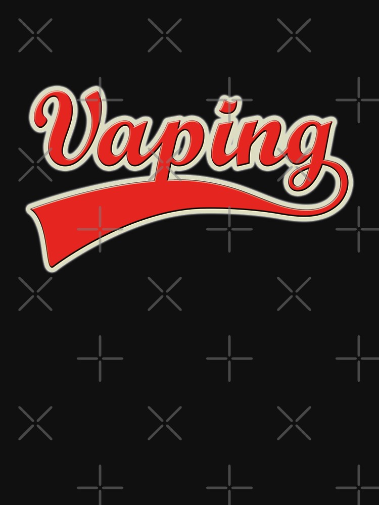 "Vape Design Swoosh Vaping Red" T-shirt for Sale by 2vape | Redbubble ...