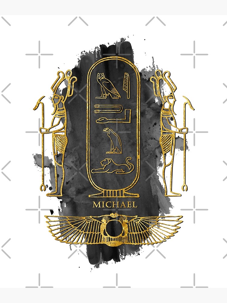 "your name in old Egyptian hieroglyphics symbols - MICHAEL" Poster for ...