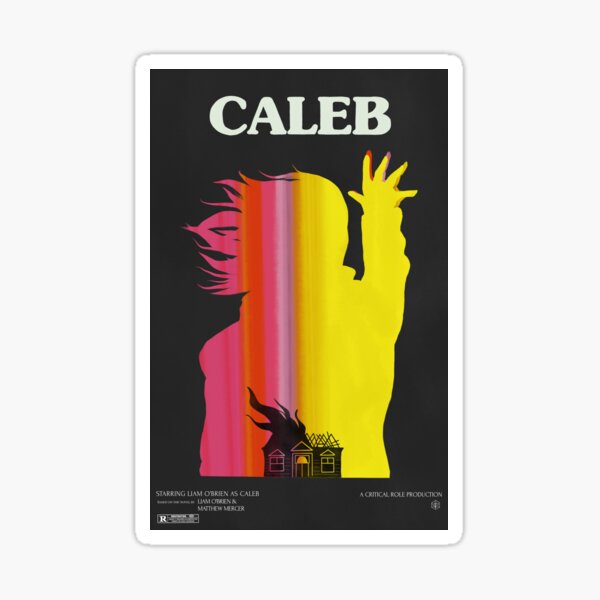 "Caleb - Carrie Remix Horror Movie Poster" Sticker by TotalPartyKillr ...