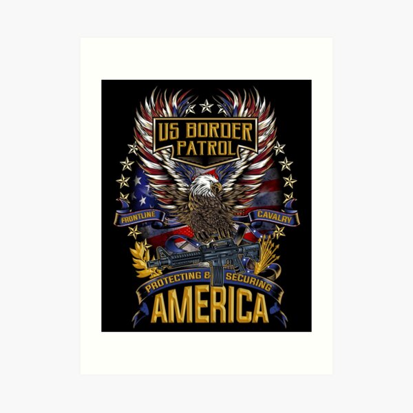 "US Border Patrol Gifts US Border Patrol Border Wall Patriotic American ...