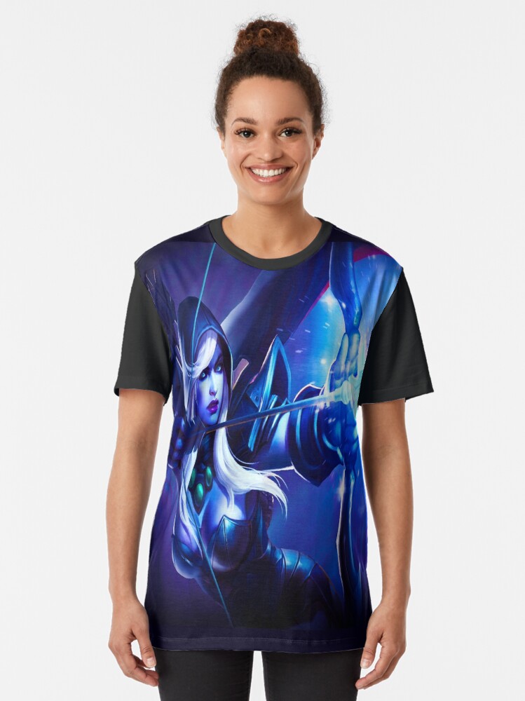 "Traxex the Drow Ranger 2" Graphic T-Shirt for Sale by Kuvzmin | Redbubble