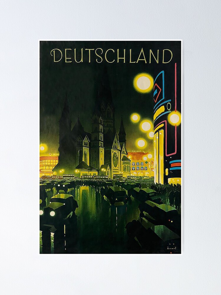 "Berlin at Night 1939, by Jupp Wiertz" Poster by edsimoneit | Redbubble