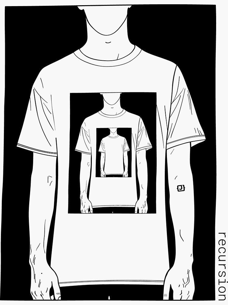 "Recursion | Loop | Repeat | Optical illusion" Sticker for Sale by ...